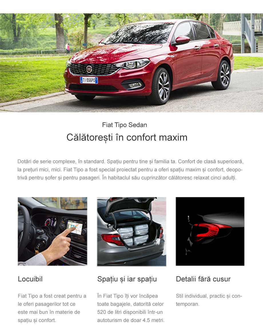 FIAT TIPO SEDAN de la 7.140 EUR + TVA • Promoții • International Motors ...